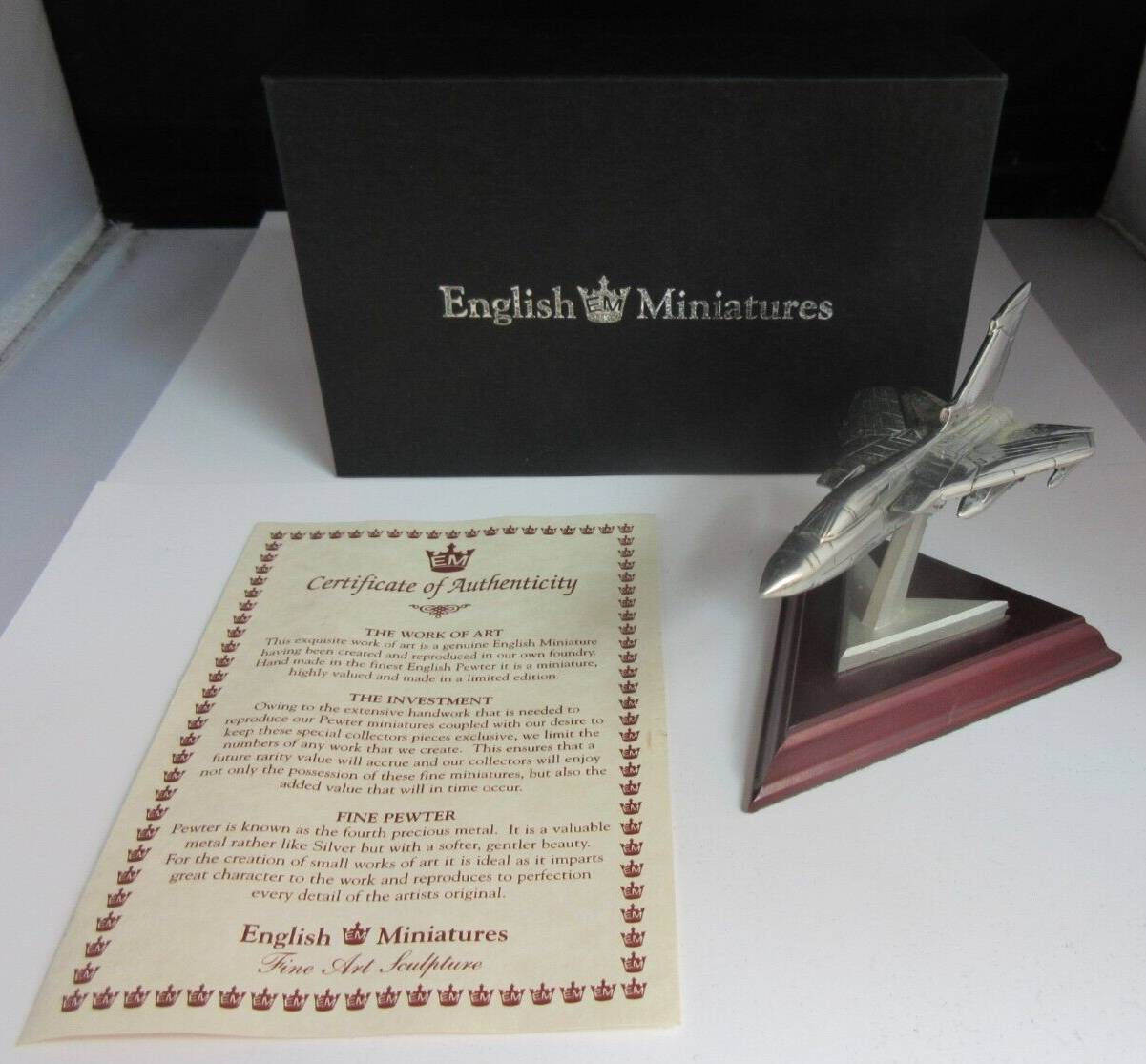 TORNADO ENGLISH MINIATURES FINE ART SCULPTURE WITH ORIGINAL BOX ...