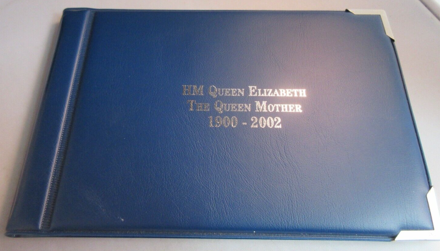 1902-2002 HM QUEEN ELIZABETH THE QUEEN MOTHER ALBUM COMPLETE WITH PHOT ...