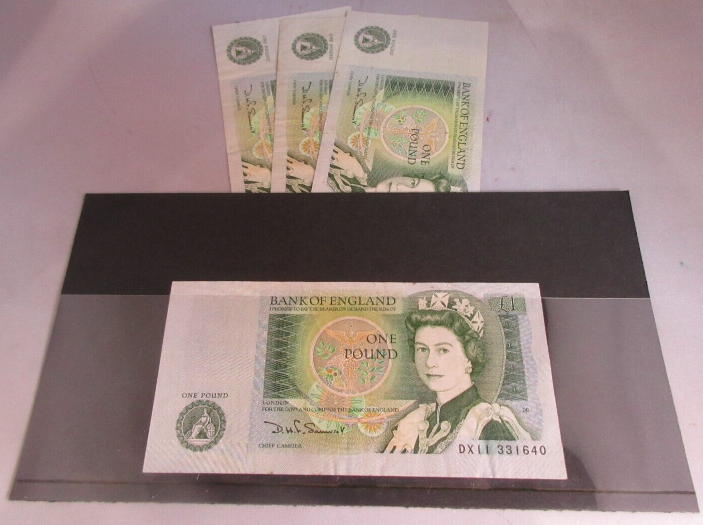 £1 BANK NOTE SOMERSET VF-EF ONE RANDOM SELECTED BANKNOTE & NOTE HOLDER ...