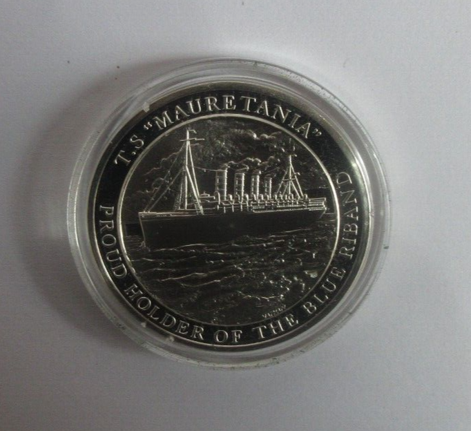 T.S Mauretania - Proud Holder of the Blue Riband Silver Proof Medal ...