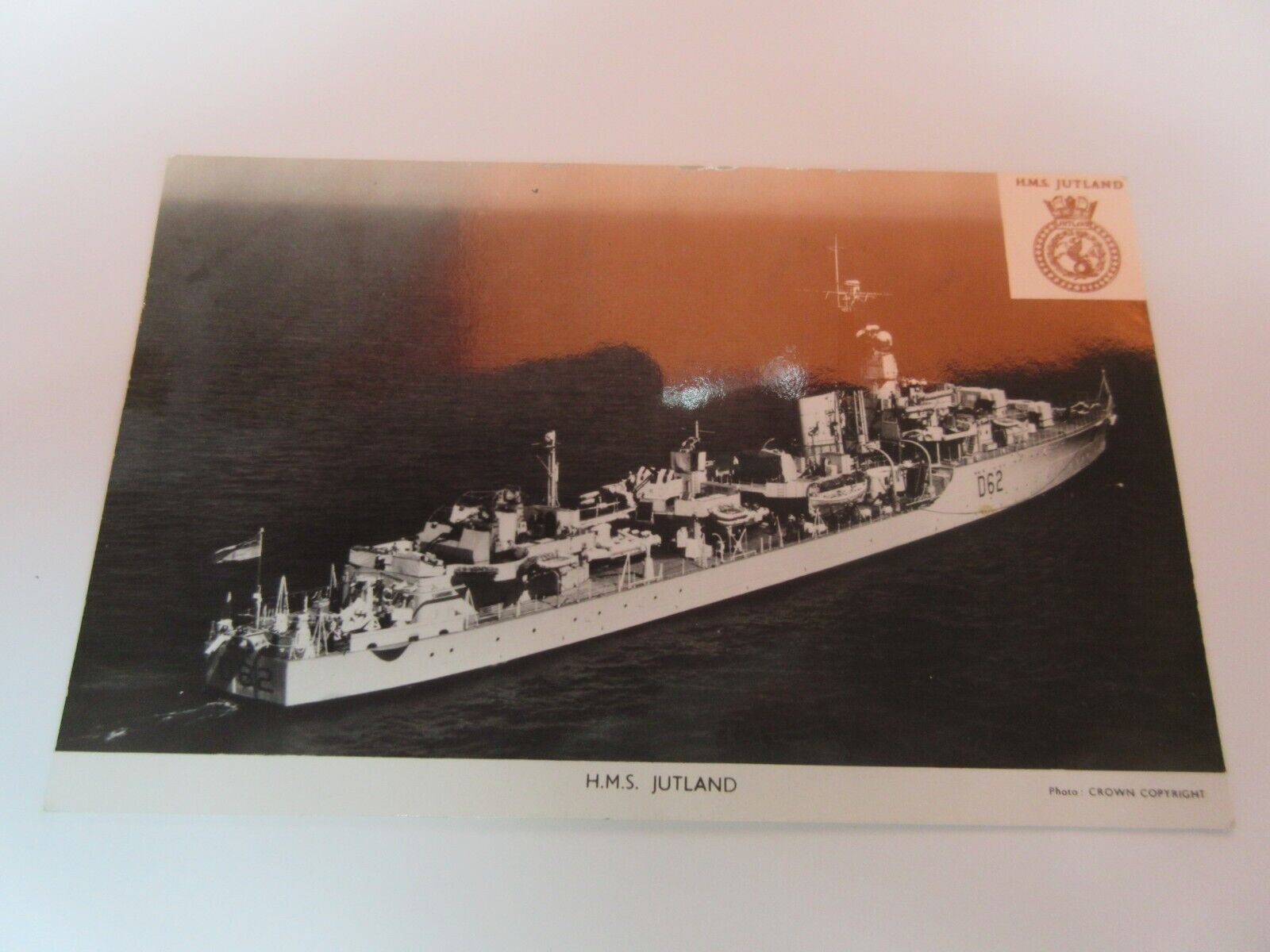 HMS NUBIAN Vintage ROYAL NAVY PHOTO POSTCARD 1962 Tribal-class destroy ...