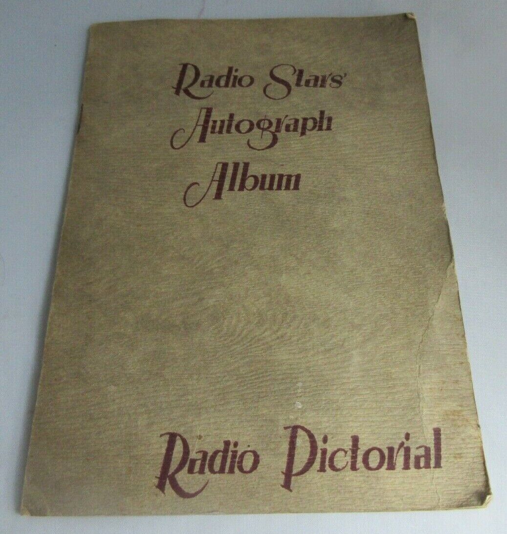 RADIO STARS AUTOGRAPH ALBUM - RADIO PICTORIAL – Cowell Coins