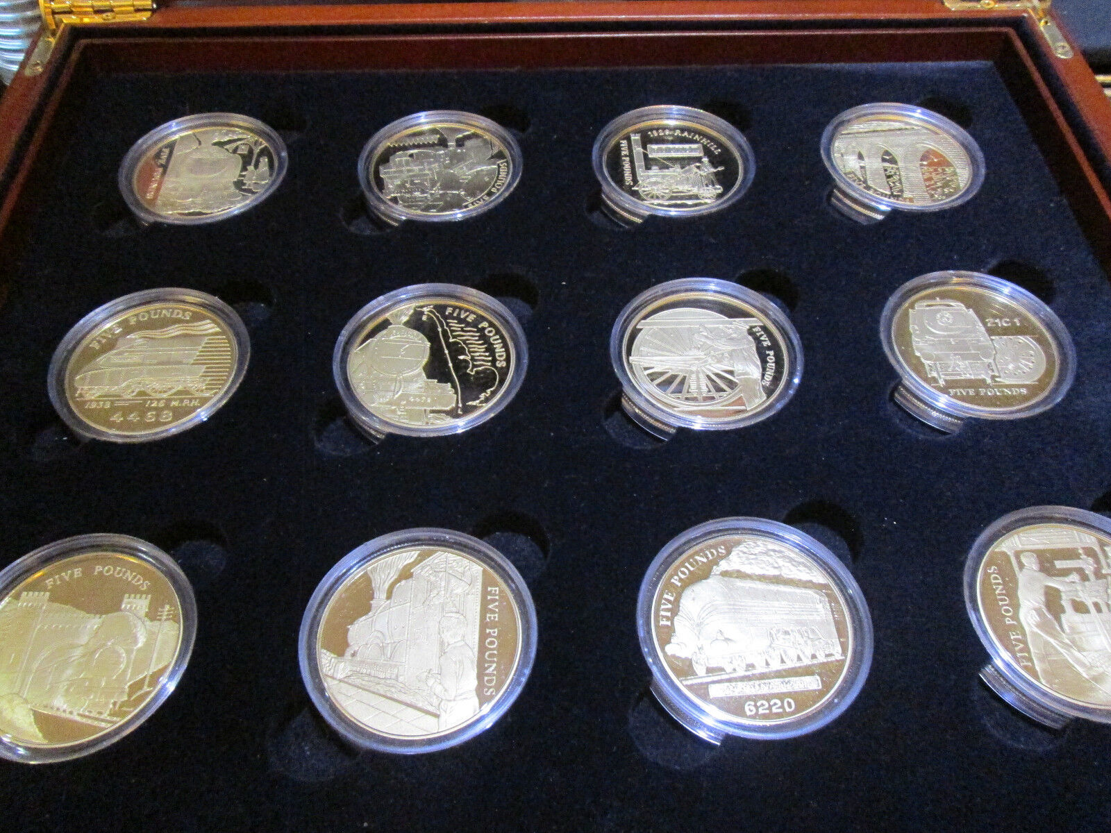 2006 ROYAL MINT GOLDEN AGE OF STEAM TRAINS £5 SILVER PROOF COIN CHANNE ...