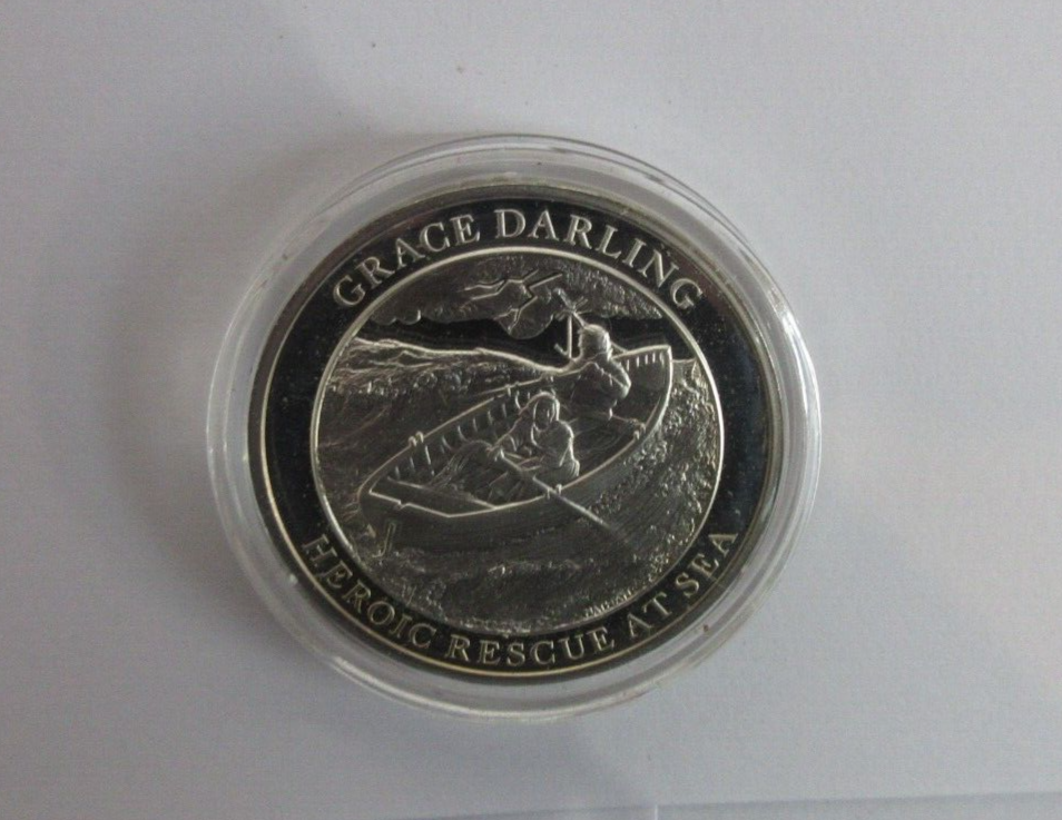 Grace Darling - Heroic Rescue at Sea Silver Proof Medal + Info Sheet ...